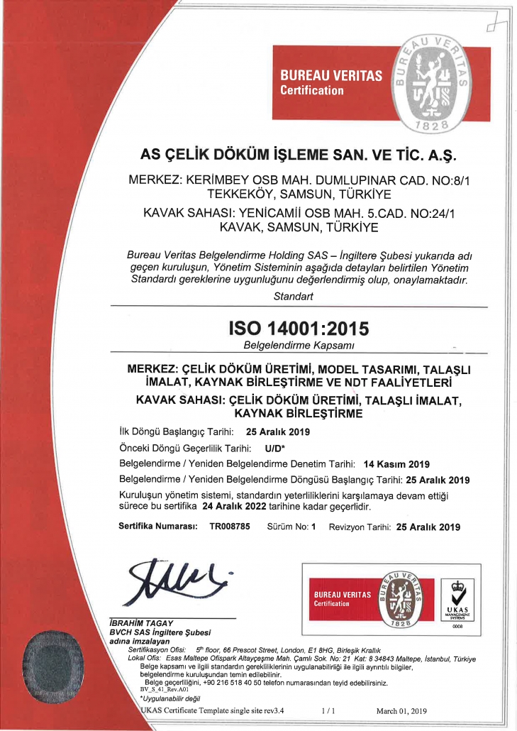 KALİTE – Asçelik | Steel Casting Foundry